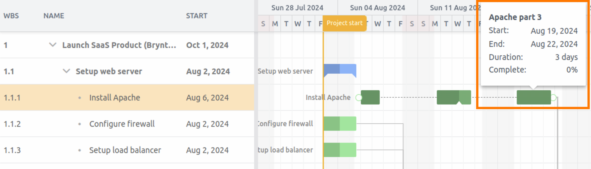 Bryntum Gantt for Odoo Docs